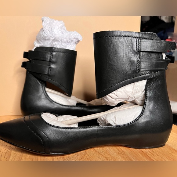 Leon Max | Shoes | Nib Leon Max New Msrp 285 Ankle Strap Flats | Poshmark